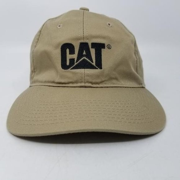 Cat | Accessories | Cat Caterpillar Logo Strapback Baseball Hat Cap ...